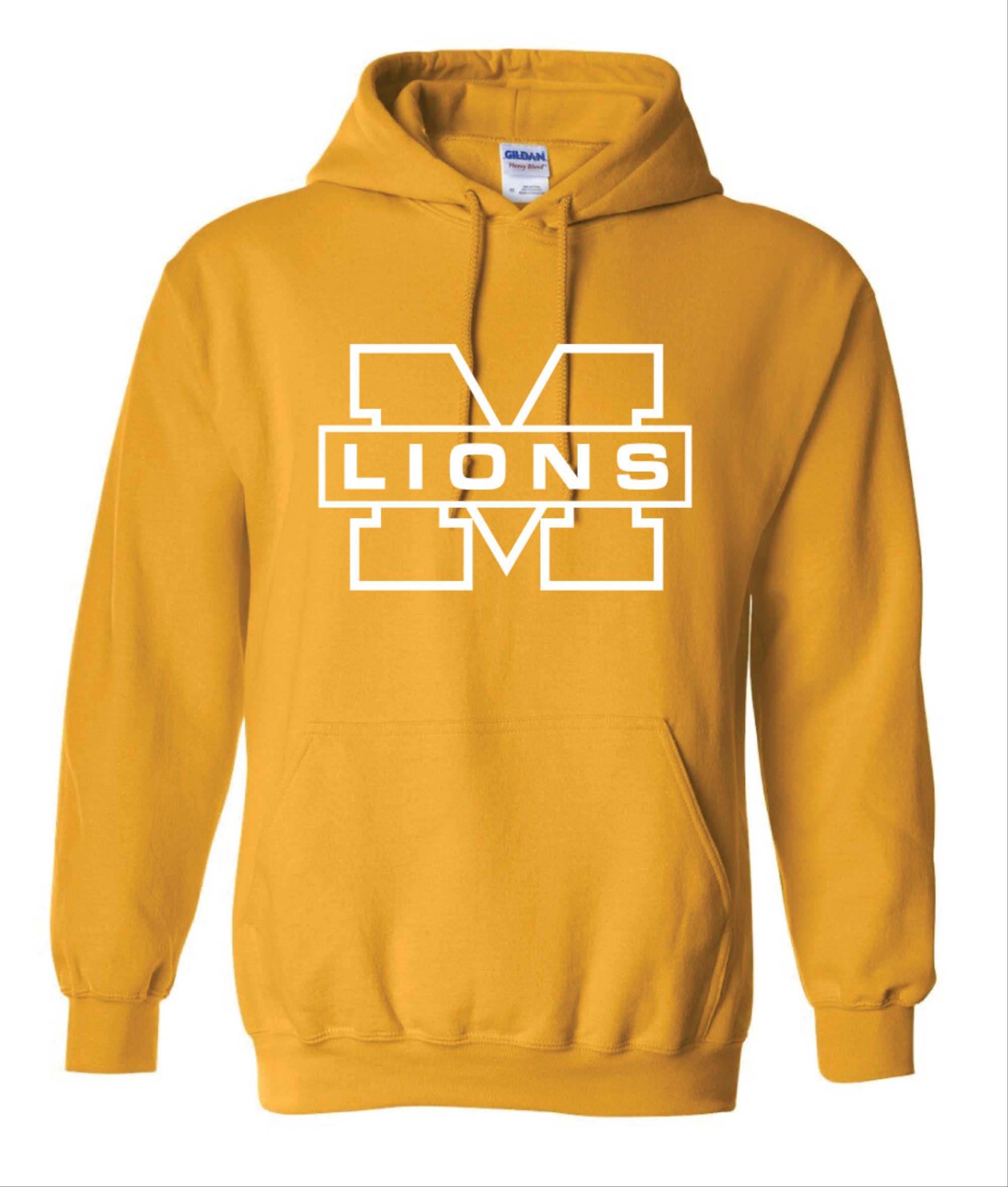 Mckinney High School Lions Big M Bar White Ink M Crew Sweatshirt or ...