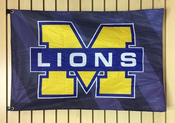 Mckinney High School Lions Large M Lions Logo 2x3 Flag blue - Etsy