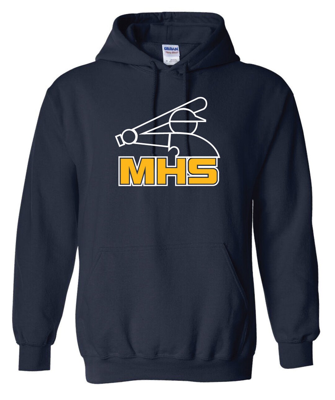 Mckinney High School Lions Old School MHS Baseball Hoodie ---navy Blue ...