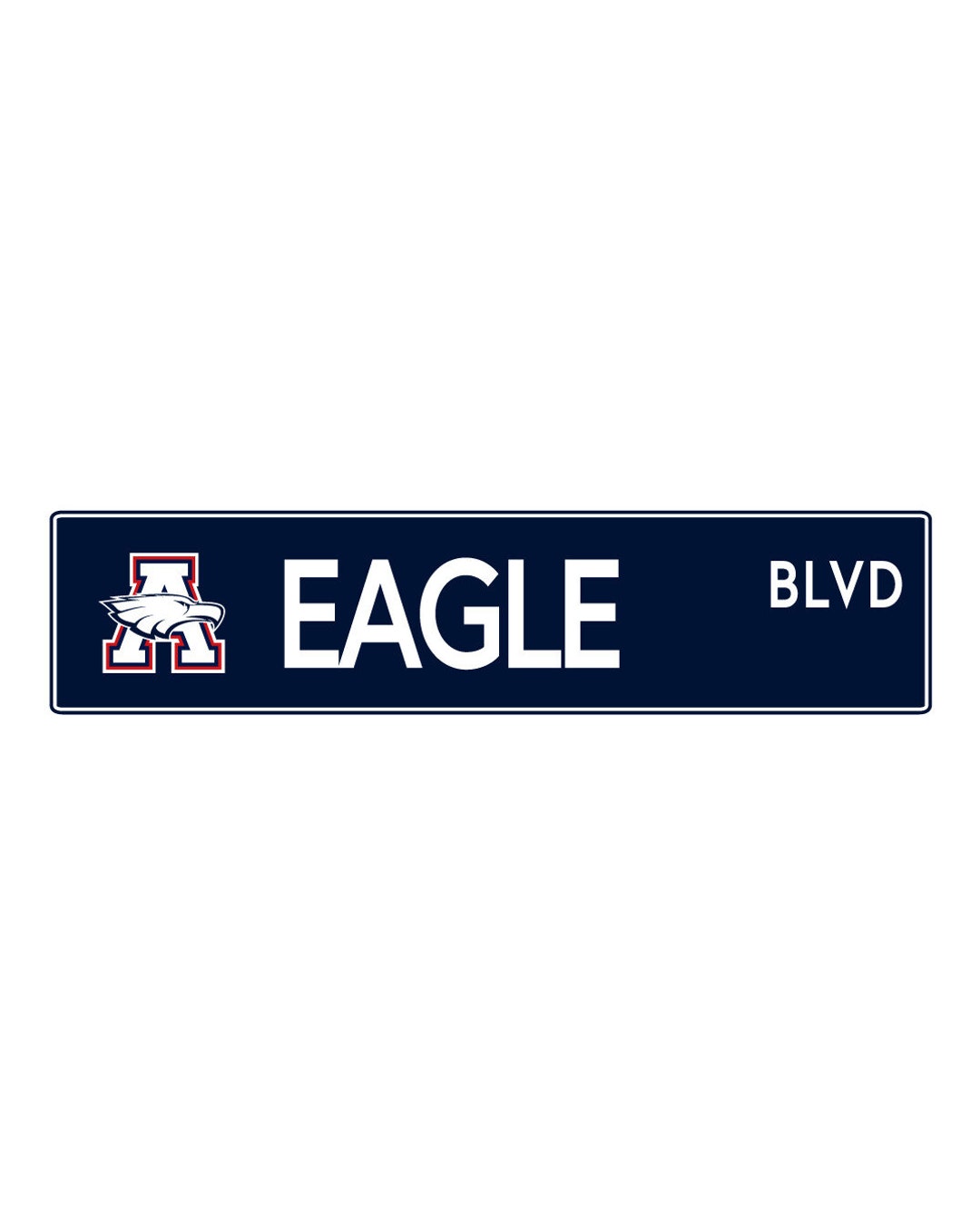 Allen High School Eagles A Eagle Head Logo Street Sign "eagle Blvd ...