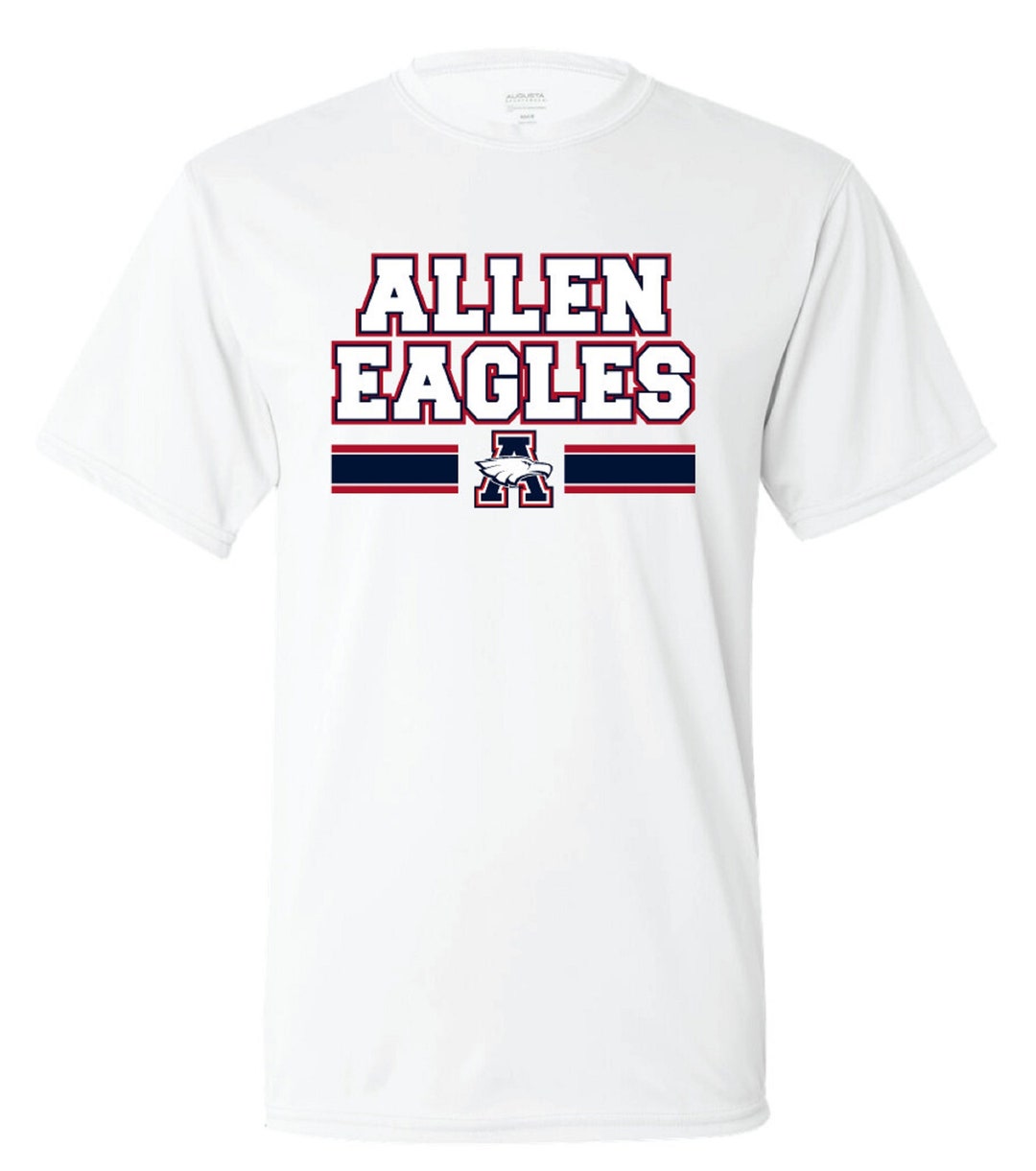 Allen High School Allen Eagles Logo Bar T-shirt ....short or Long ...