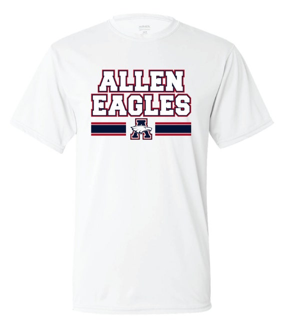 Allen High School Allen Eagles Logo Bar Tshirt white - Etsy