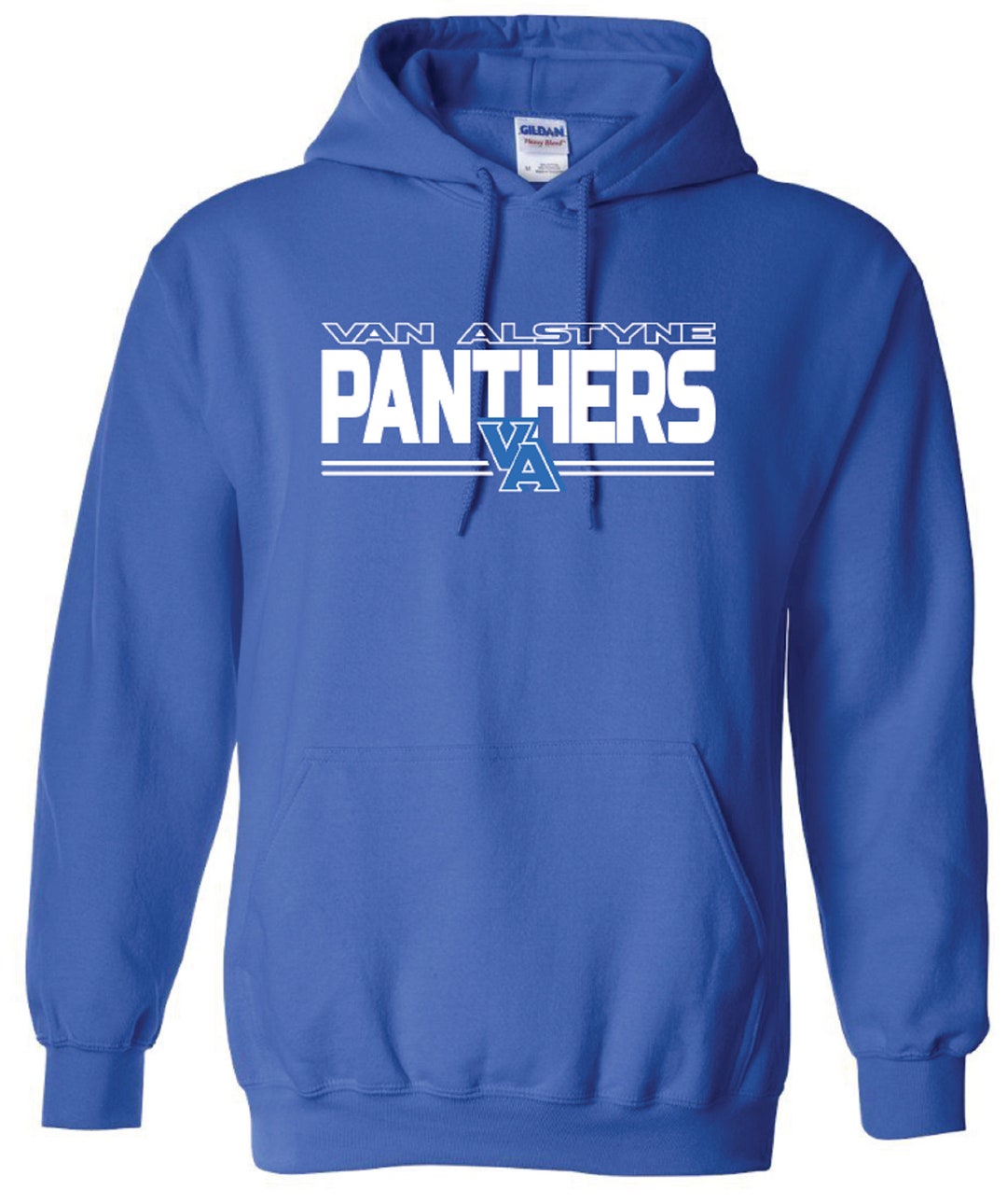 Van Alstyne High School VA Panthers Block Hoodie or Crew Sweatshirt ...