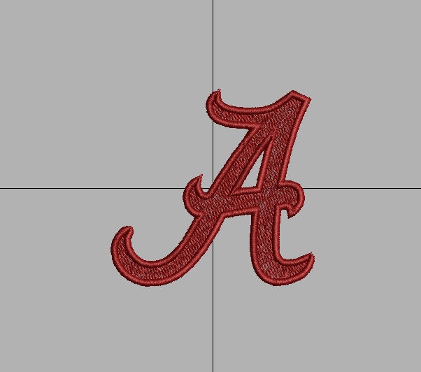 Alabama Crimson Tide A Logo Embroidery Digitizer File - Etsy