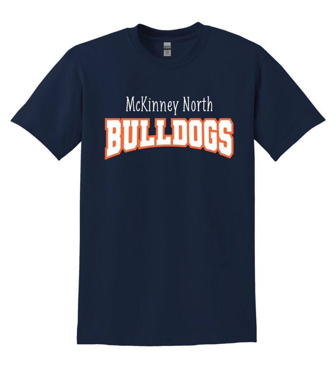Mckinney North High School Bulldogs Mckinney North Arched Tshirt ...