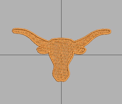 Texas Longhorn Head Embroidery Digitizer File - Etsy