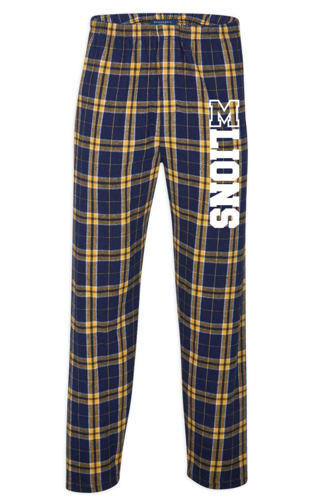 Mckinney High School Lions Pajama Pants -big M Lions Logo ---gold ...