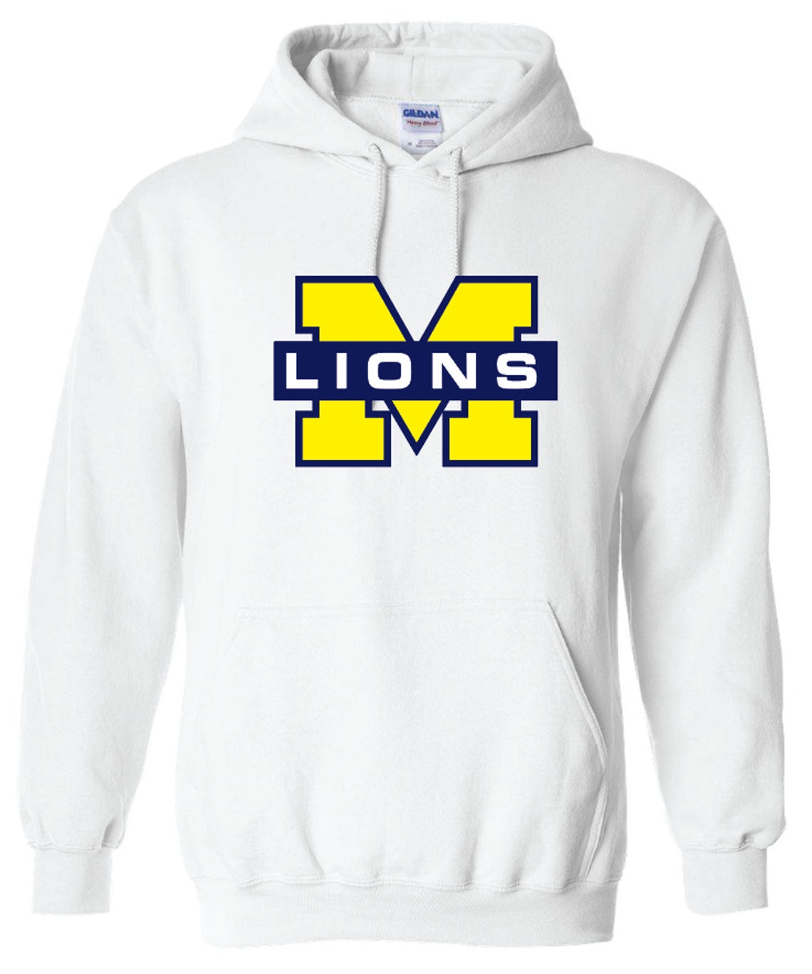 Mckinney High School Lions Large M Logo Hoodie 2 Colors - Etsy