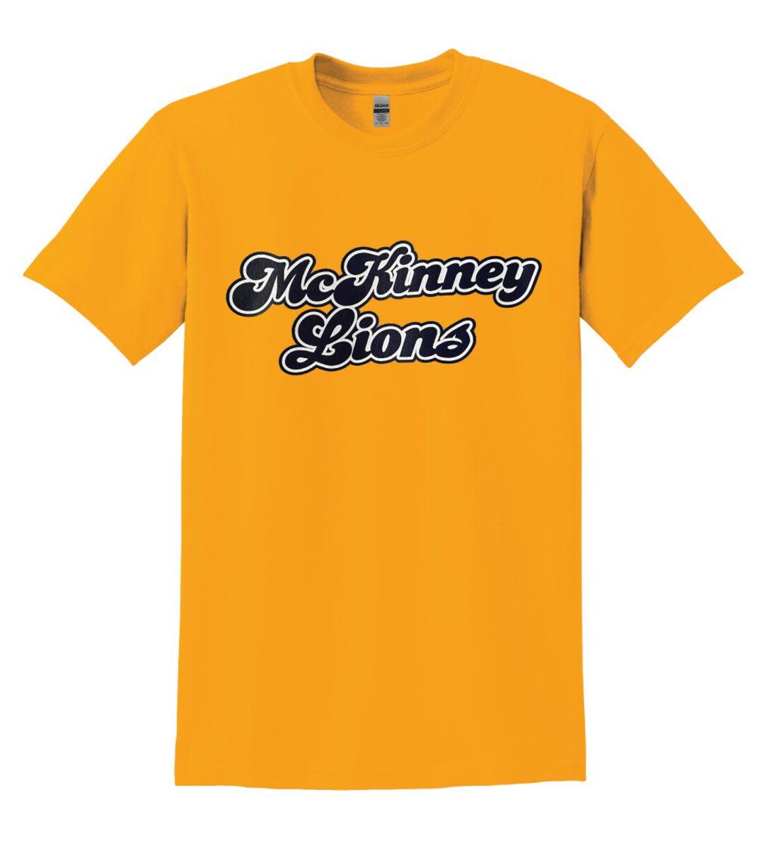 Mckinney High School Lions Groovy Script T-shirt --short Sleeve or Long ...