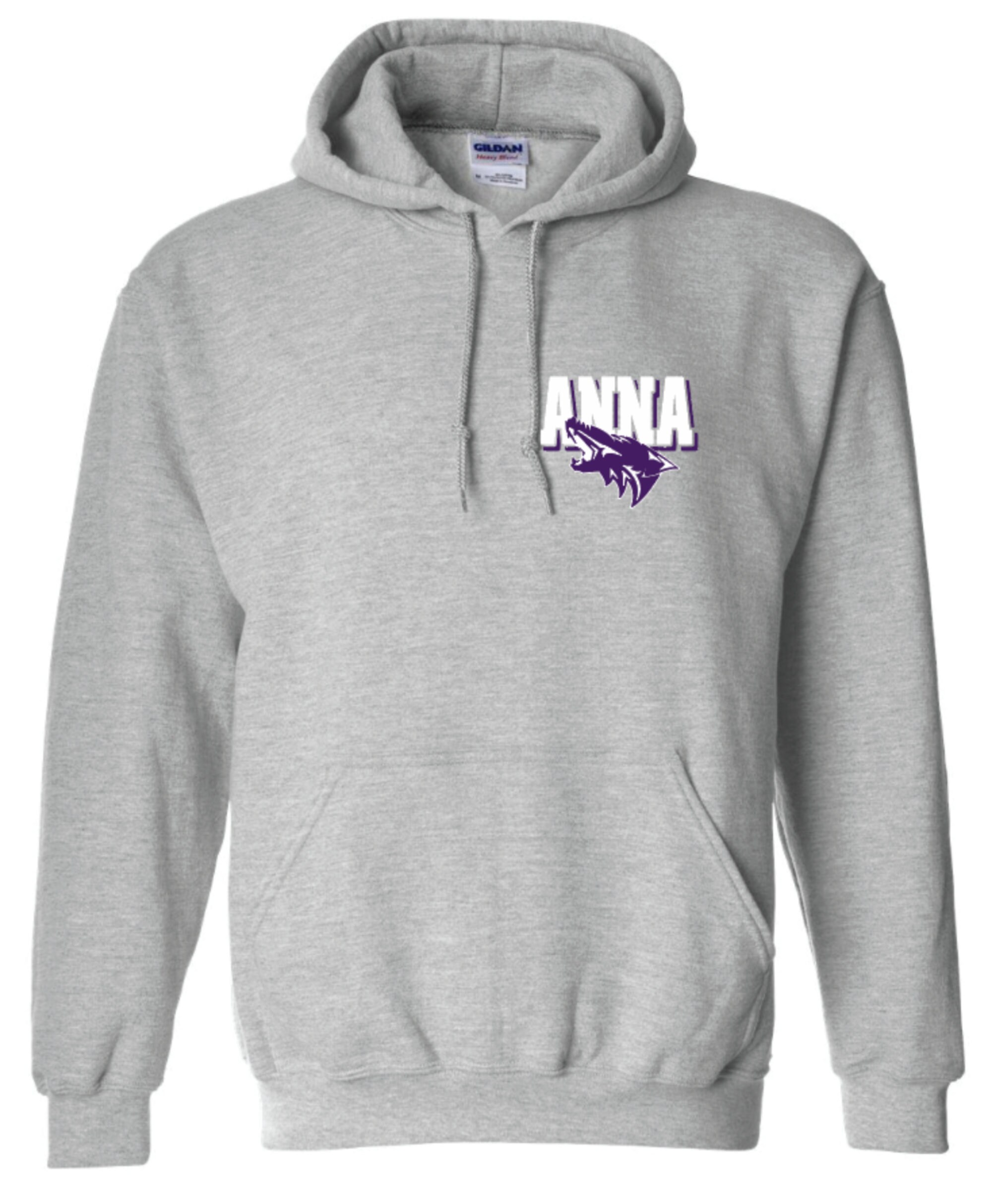 Anna High School Small Anna Coyotes Hoodie light Gray or - Etsy