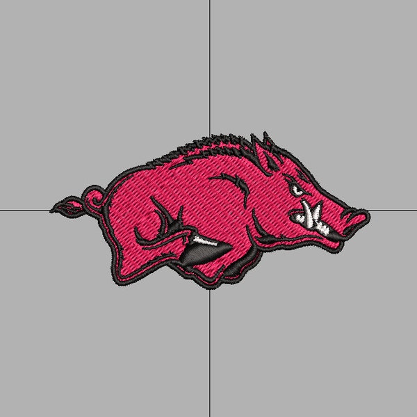 Razorback Embroidery Design - Etsy