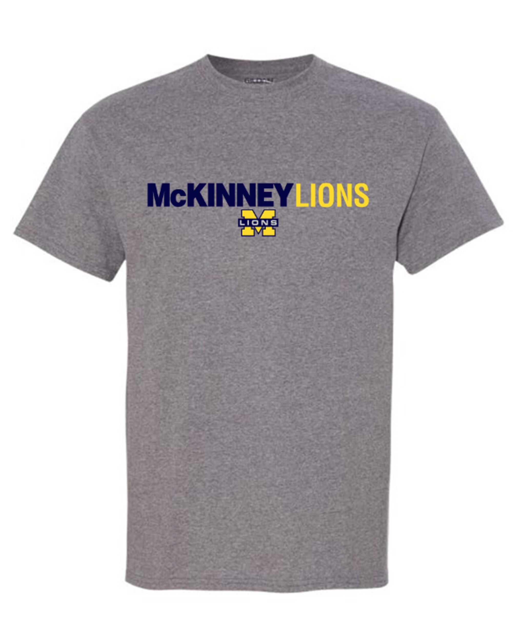 Mckinney High School Lions Clean Lines T-shirt ....short or Long Sleeve ...