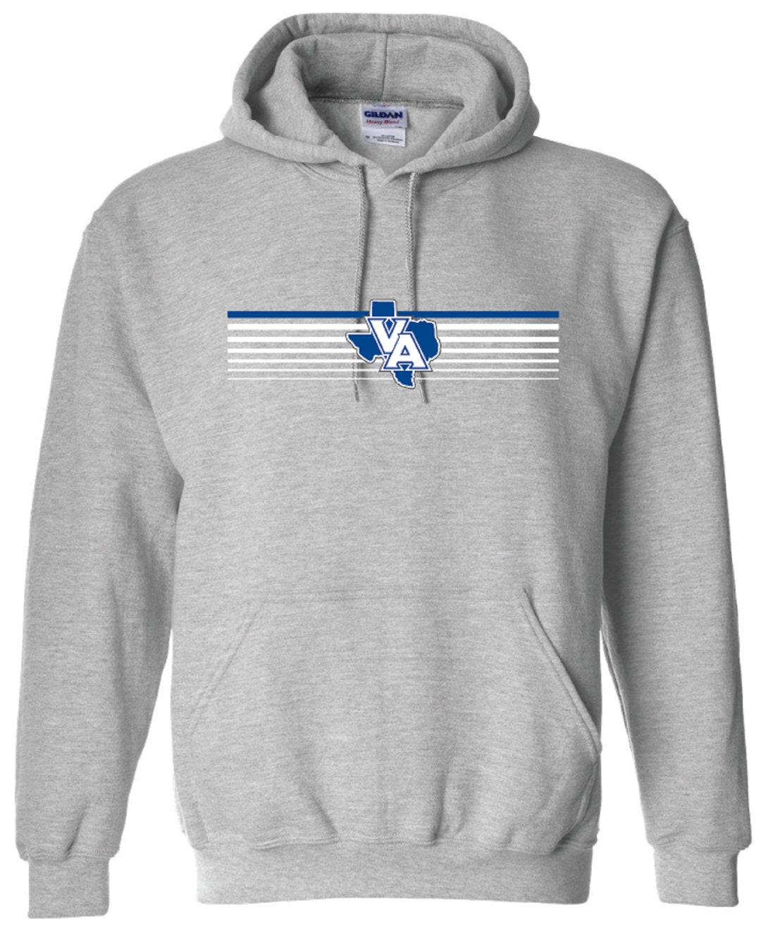Van Alstyne High School VA Panthers Texas Fading Lines Crew Sweatshirt ...