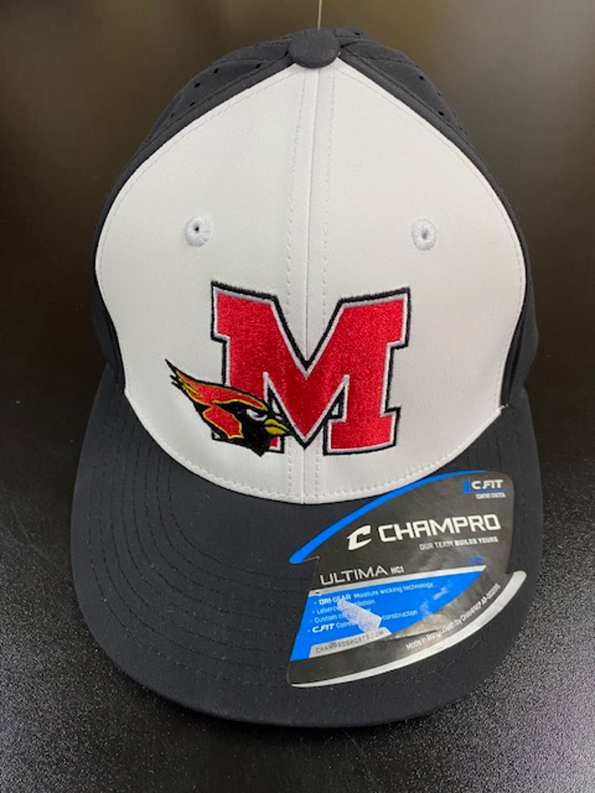 Melissa High School Cardinals M Logo Flexfit Hat black & - Etsy