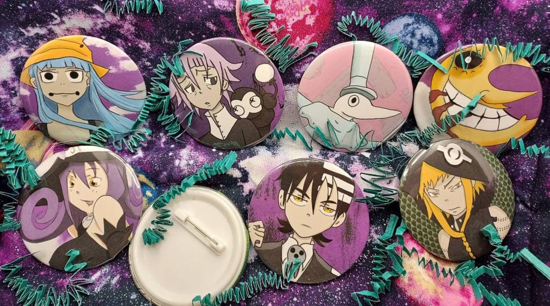 Soul Eater Pin Back Button Collection - Etsy