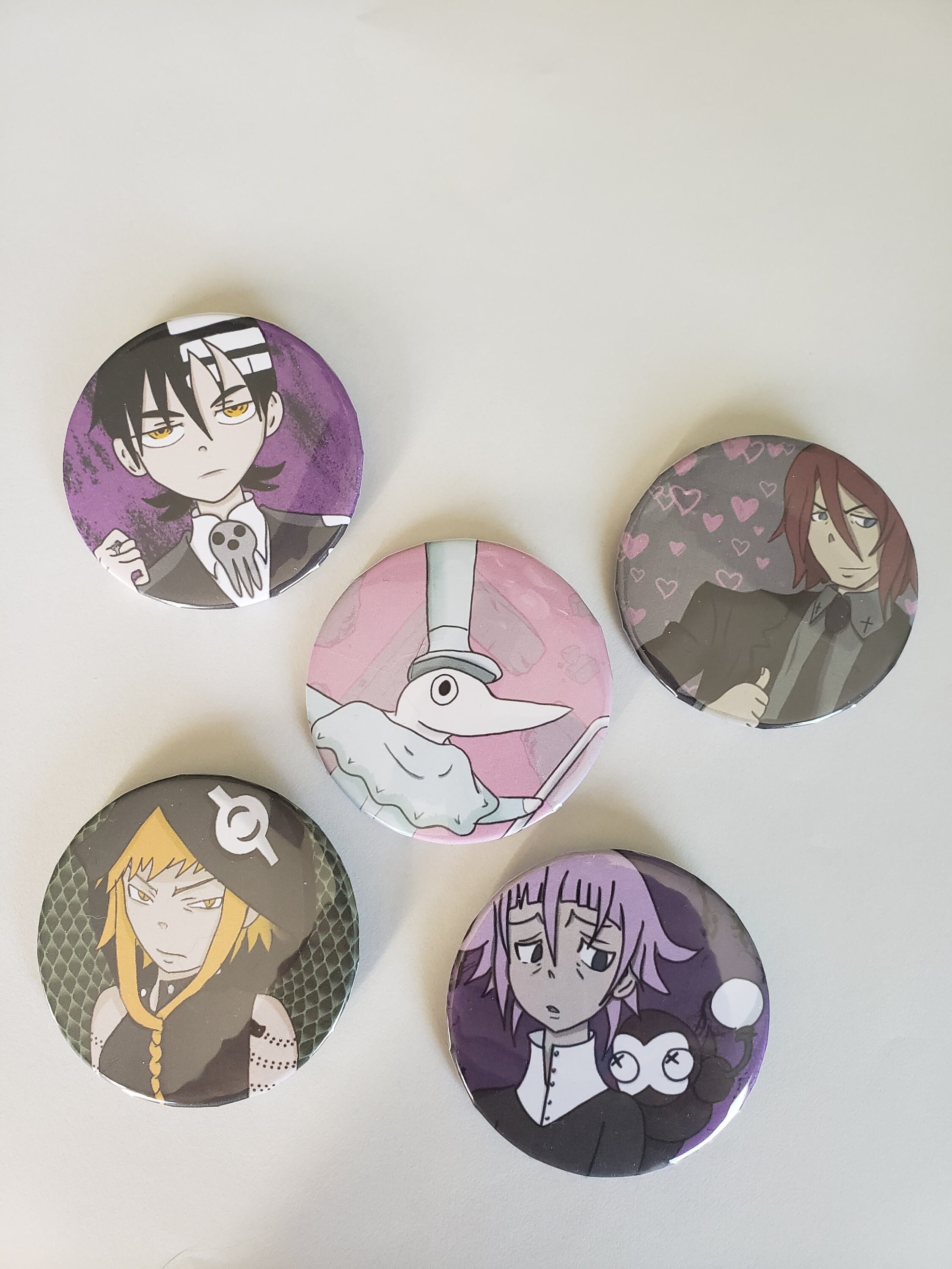 Soul Eater Pin Back Button Collection - Etsy
