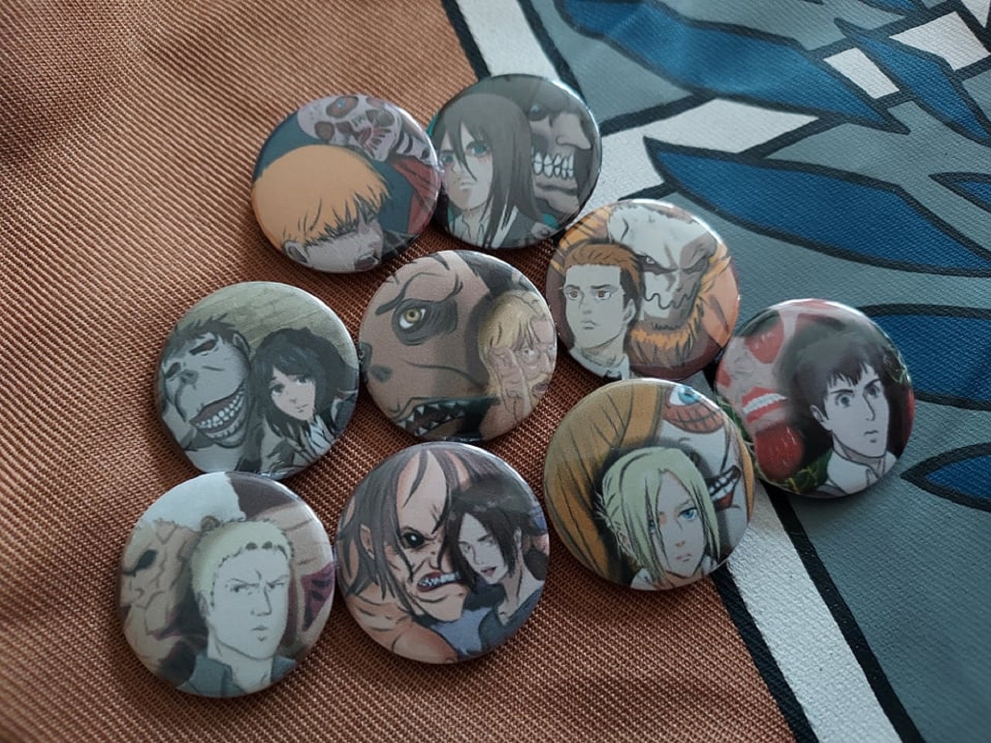 Mini Titan Buttons Free Titan Sticker - Etsy
