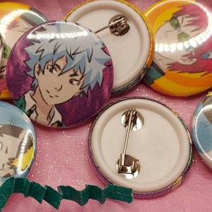 Saiki K. 1 Inch Anime Pin Back Buttons WITH FREE STICKER - Etsy