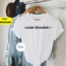 Code-blooded Shirt, Funny Code Programmer IT Tshirt, Coder Shirt ...