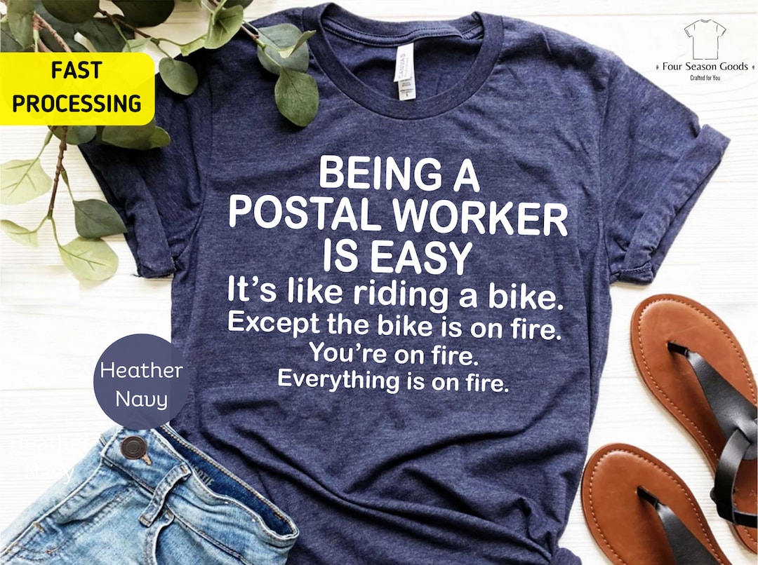 Being A Postal Worker is Easy Shirt, Postal Worker Shirt, Post Office ...