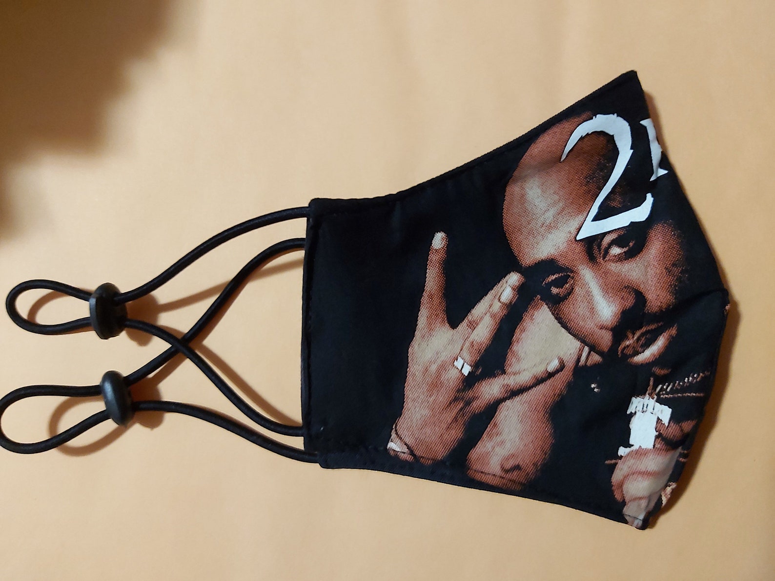 2Pac unisex face mask/Only god can judge me/3 Layers with | Etsy