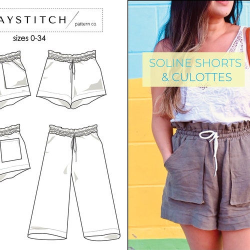 Tank Top and Shorts PDF Sewing Pattern Sewing Patterns From 1 - Etsy ...