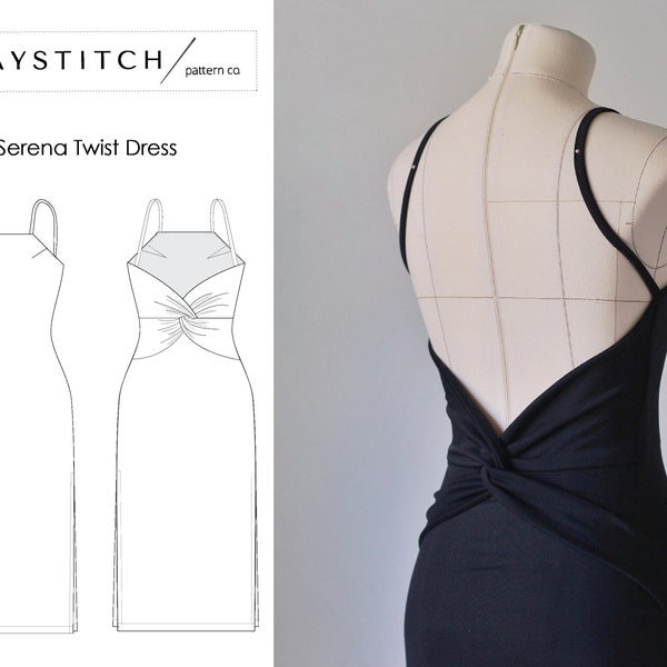 Backless Dress Pattern - Etsy