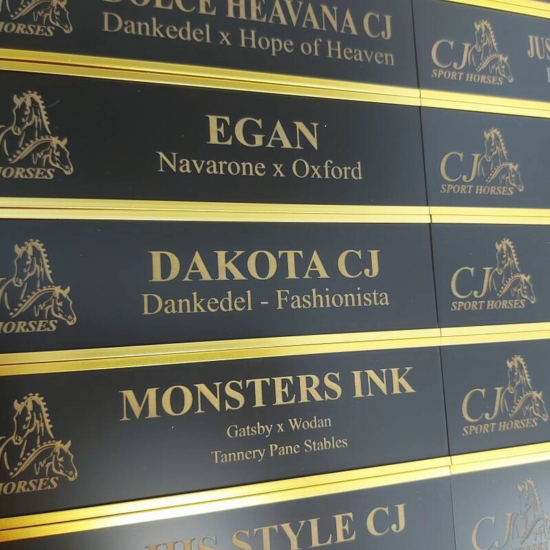 Stall Name Plate - Etsy