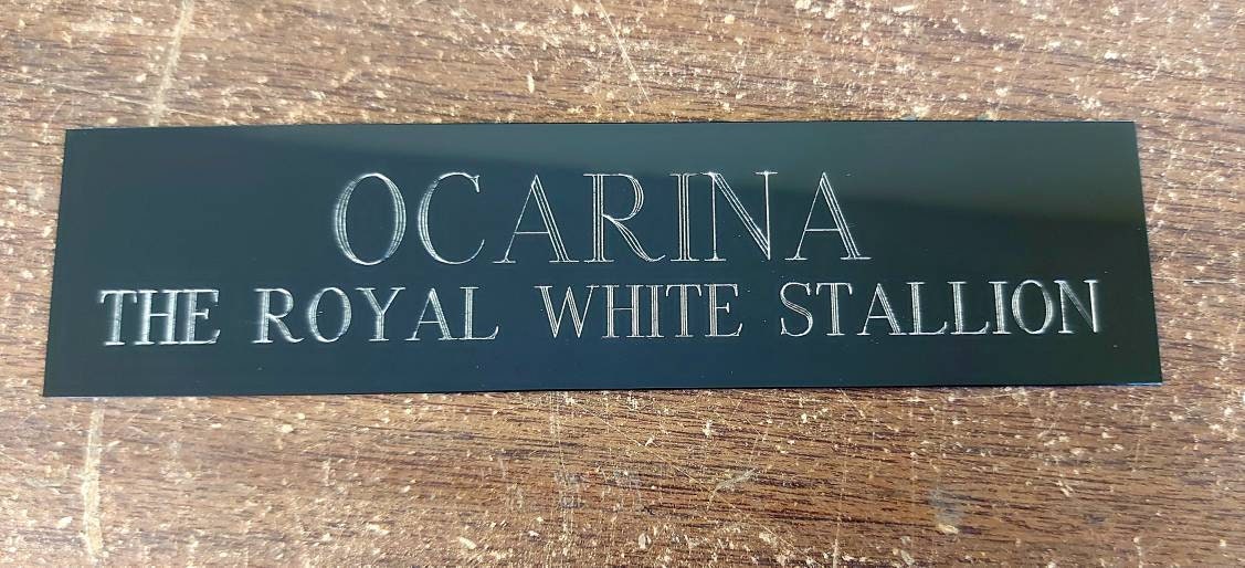Stall Name Plate for Slider Set - Aluminum (PLATE ONLY) - Etsy