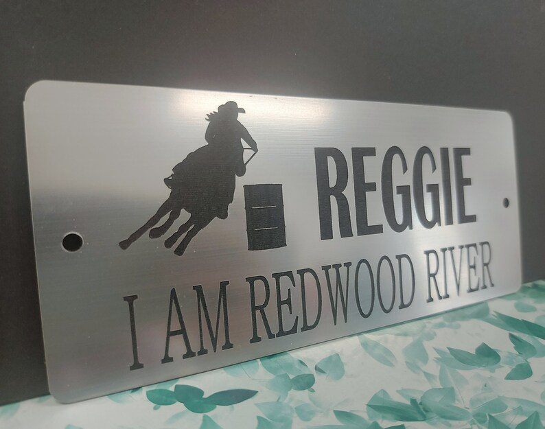 Lamacoid Plastic Horse Stall Plate - Custom Engraving - Choose From ...