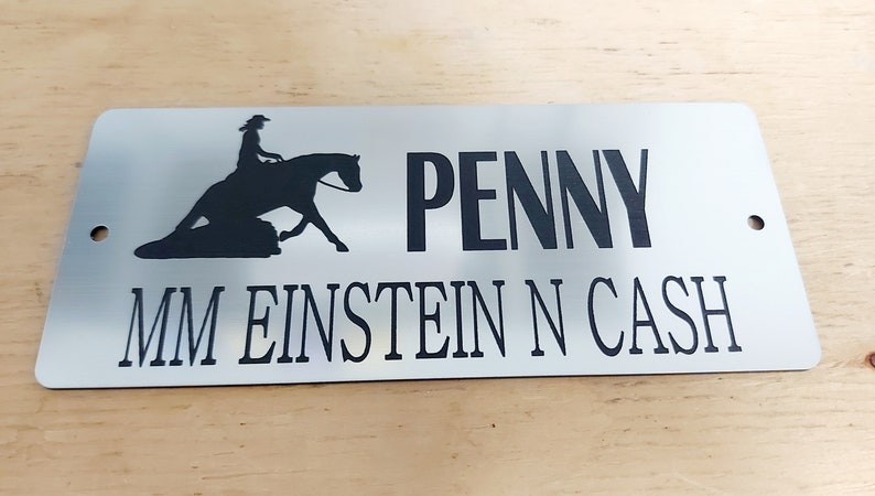 Lamacoid Plastic Horse Stall Plate - Custom Engraving - Choose From ...