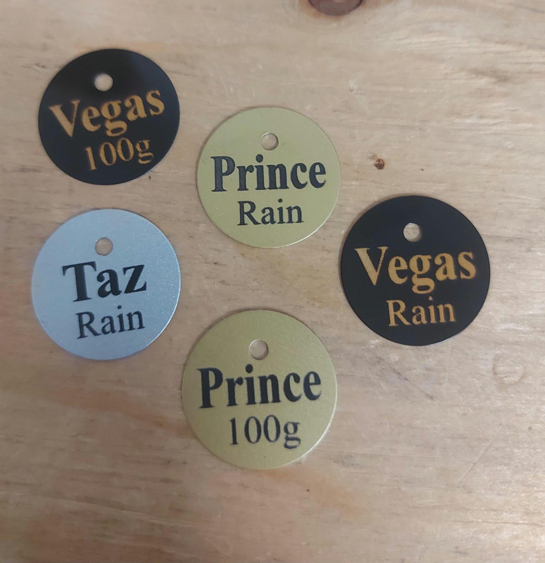 1" Round ID Tag (5 Tags) | Great for Horse Blankets - Bridles - Dog or ...