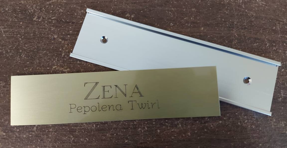 Stall Name Plate for Slider Set Aluminum PLATE ONLY - Etsy