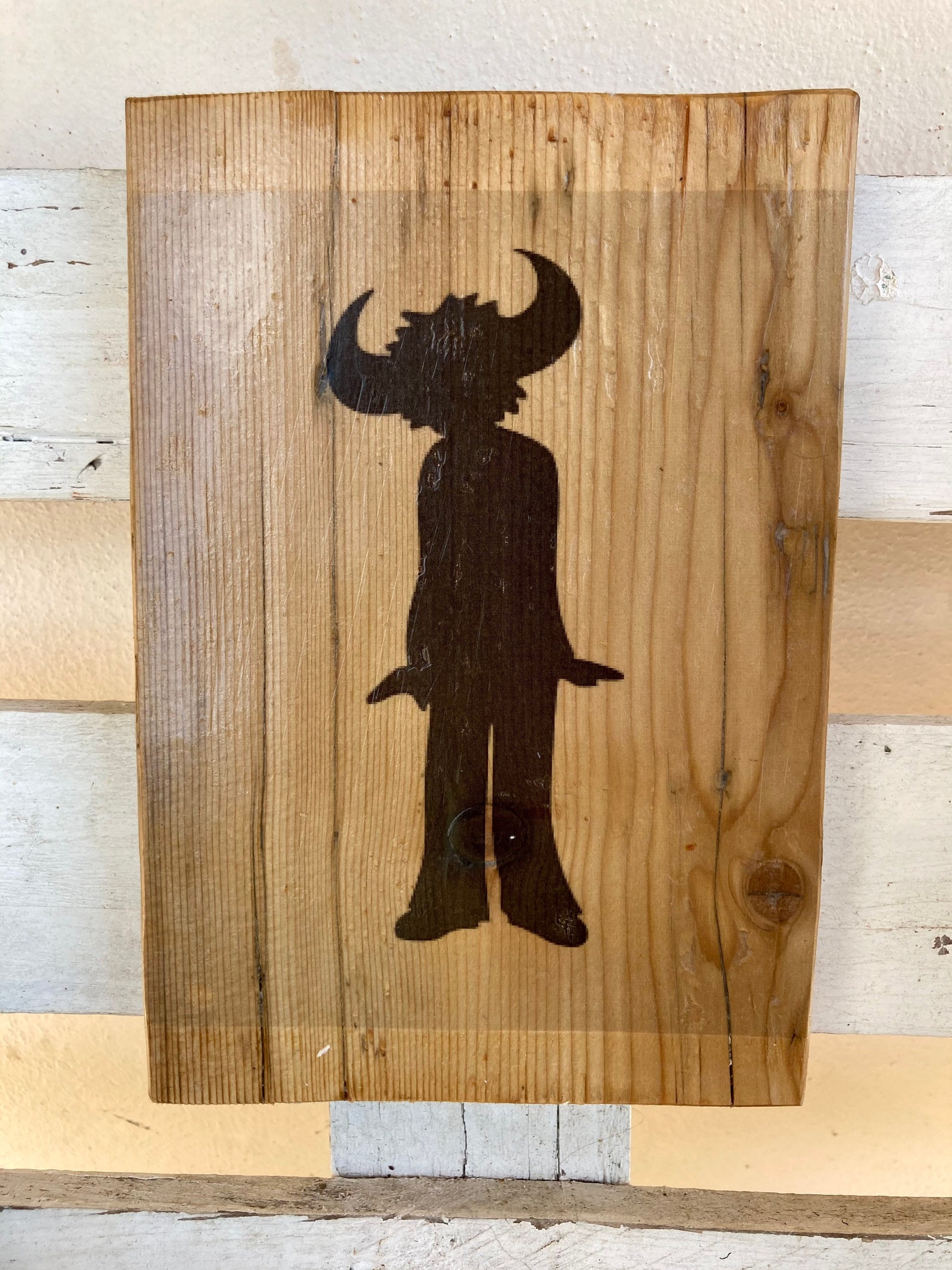 Jamiroquai Buffalo Man image on wooden tablet 14 x | Etsy
