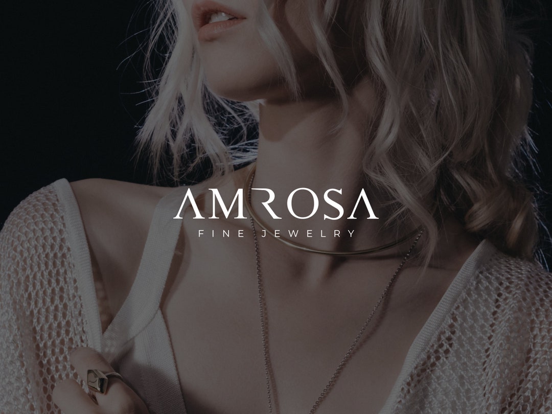 Premade Logo Elegant Jewelry Logo text Logo Modern Logo Minimal Logo ...