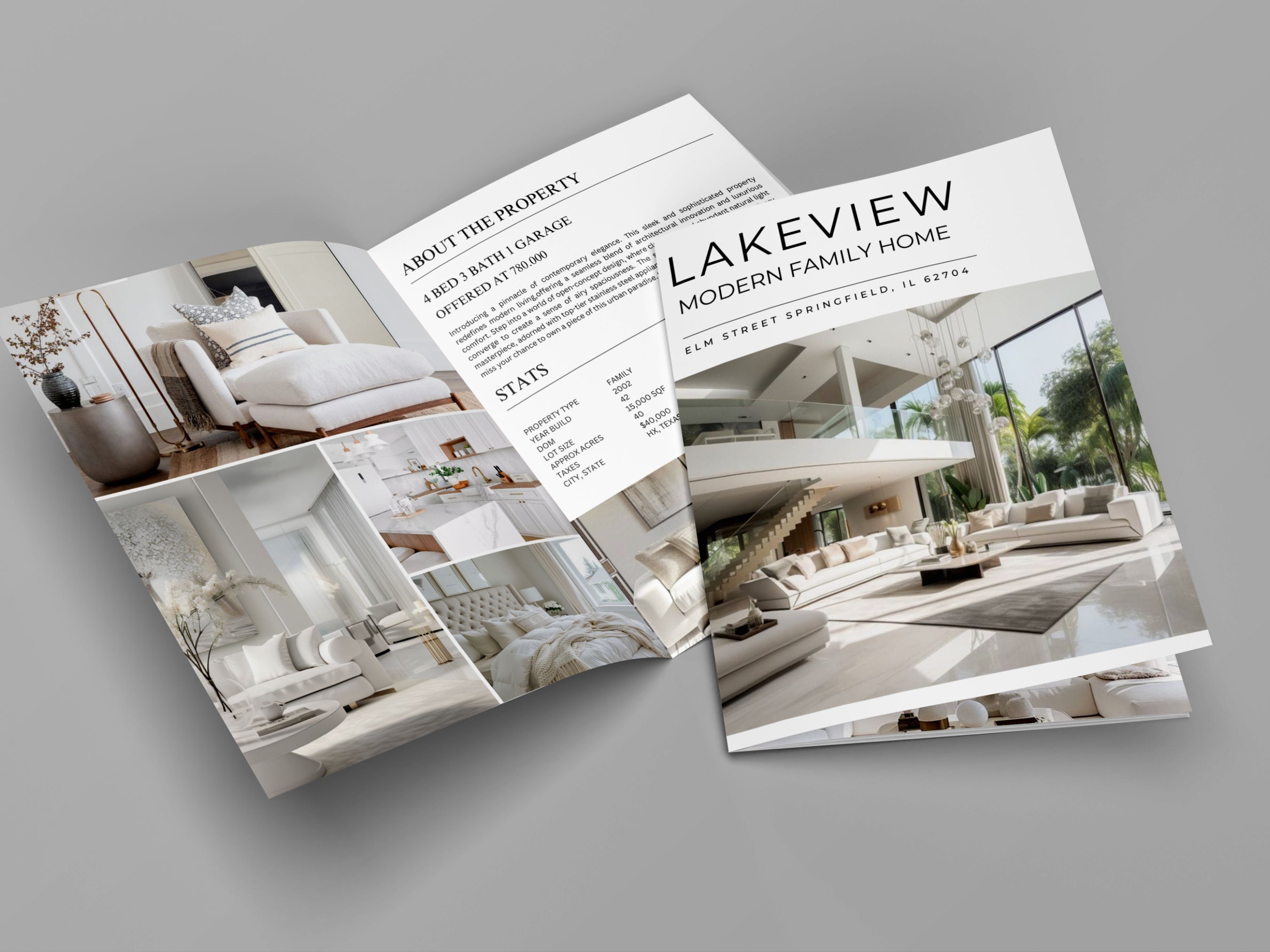 Luxury Real Estate Brochure | Property Listing | Feature Sheet | Canva ...