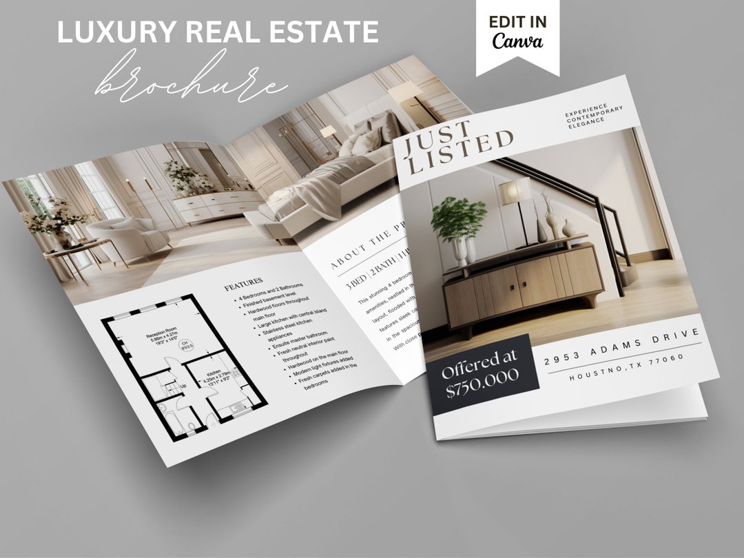 Luxury Real Estate Brochure, Real Estate Flyer, Real Estate Marketing ...