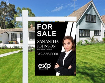 Real Estate Yard Sign | Modern for Sale Sign | Property Sign | Listing ...