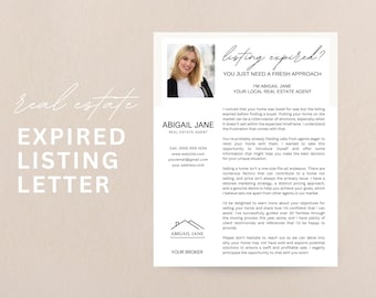 Real Estate Expired Listing Flyer Real Estate Marketing New Agent Flyer Realtor Intro Letter ...