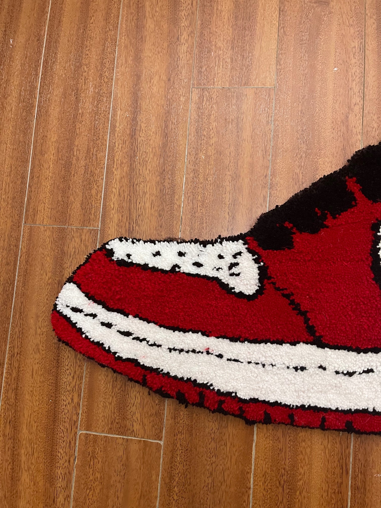 AJ1 Rug Air Jordan 1 Chicago Rug Custom Rug Sneaker Rug | Etsy