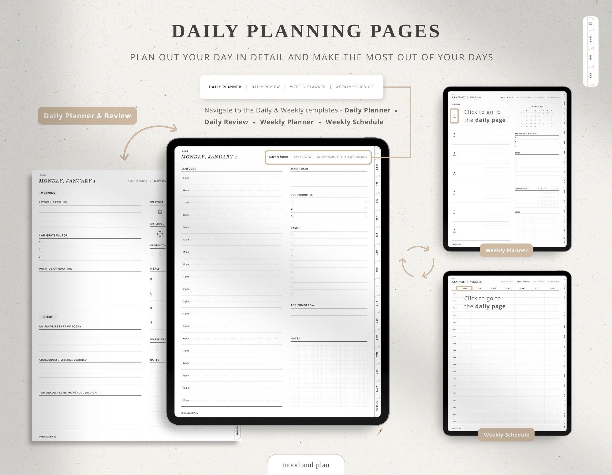 2024 Digital Planner Minimalist Planner, Goodnotes Planner, iPad ...