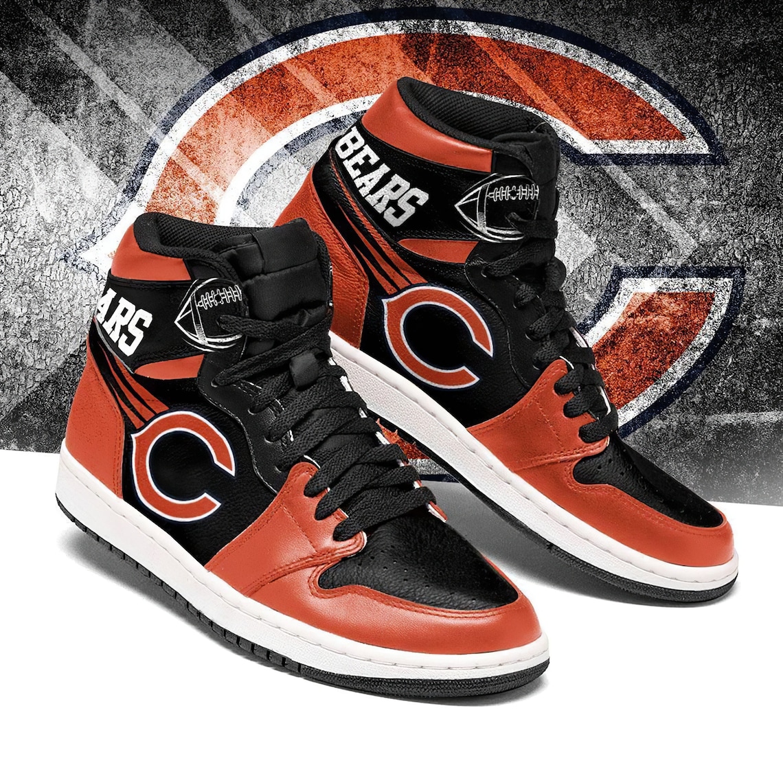 Custom Chicago Bears Jordan 1 Limited Air Jordan 1 Shoes | Etsy