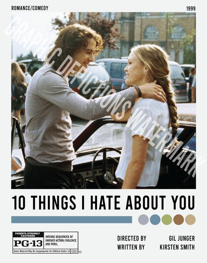 Romcom Aesthetic Movie Poster Pack DIGITAL DOWNLOAD I Eternal Sunshine ...