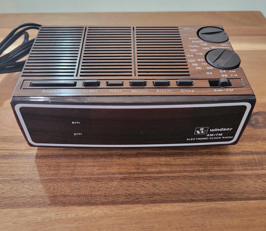 70s, 80s Alarm Clock Radio, - Etsy