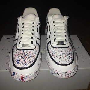 Splatter Drip Custom Airforce 1s | Etsy