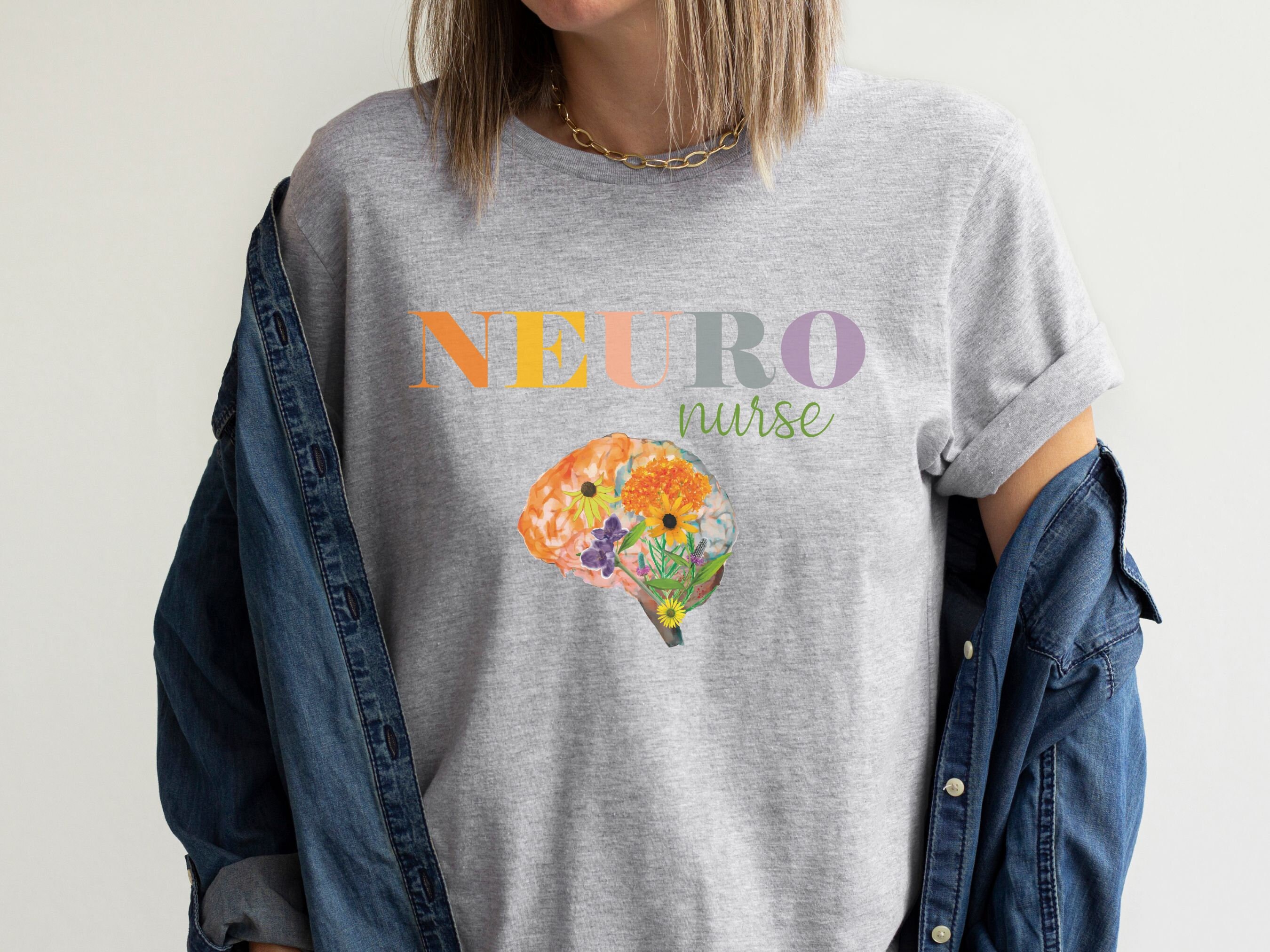 Cute Neuro Nurse Shirt, Neuro Nurse Brain T Shirt, Neuro Icu Nursing T ...