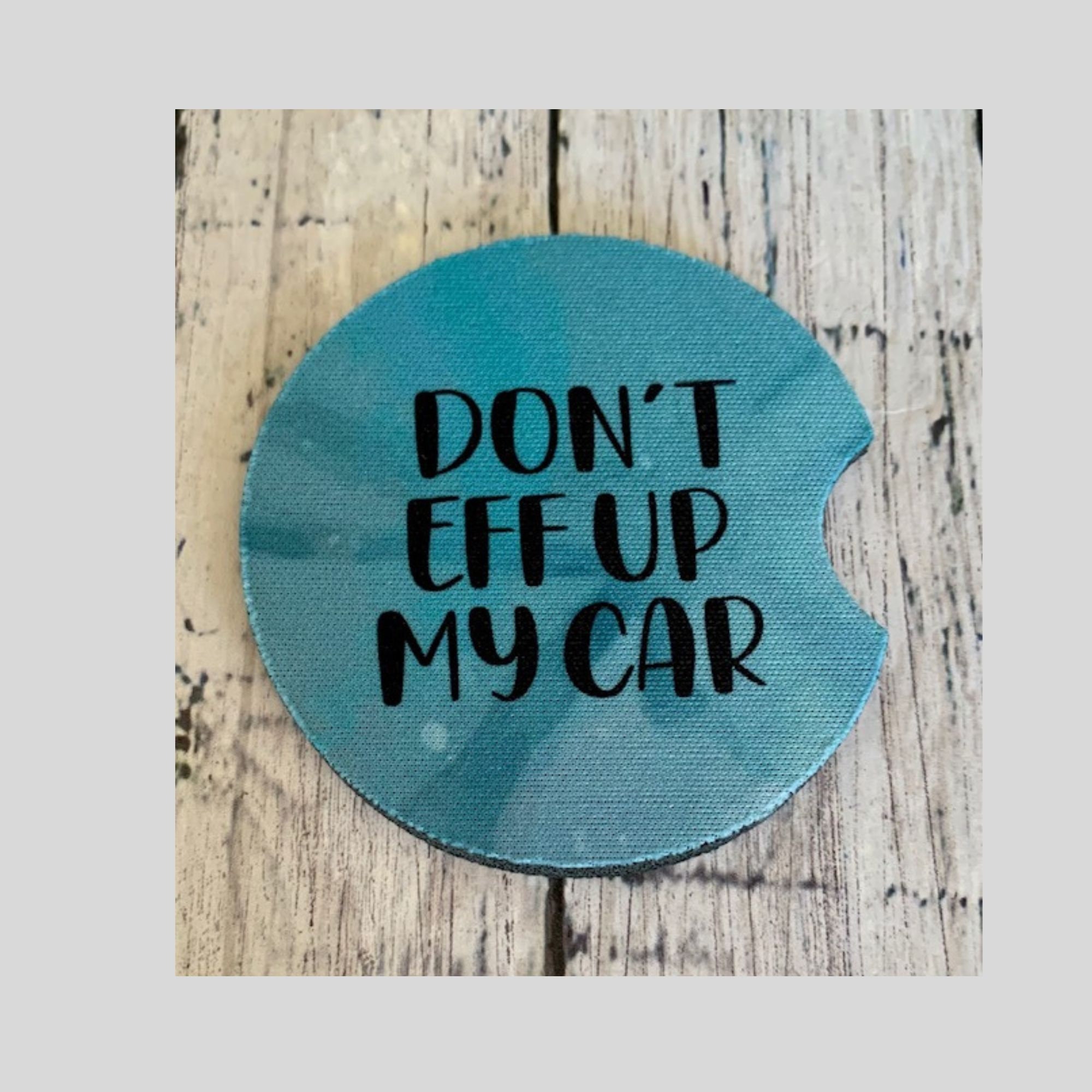 Funny Rude Car Cup Coaster, Retro Car Coaster Set of 2, Teen Interior ...