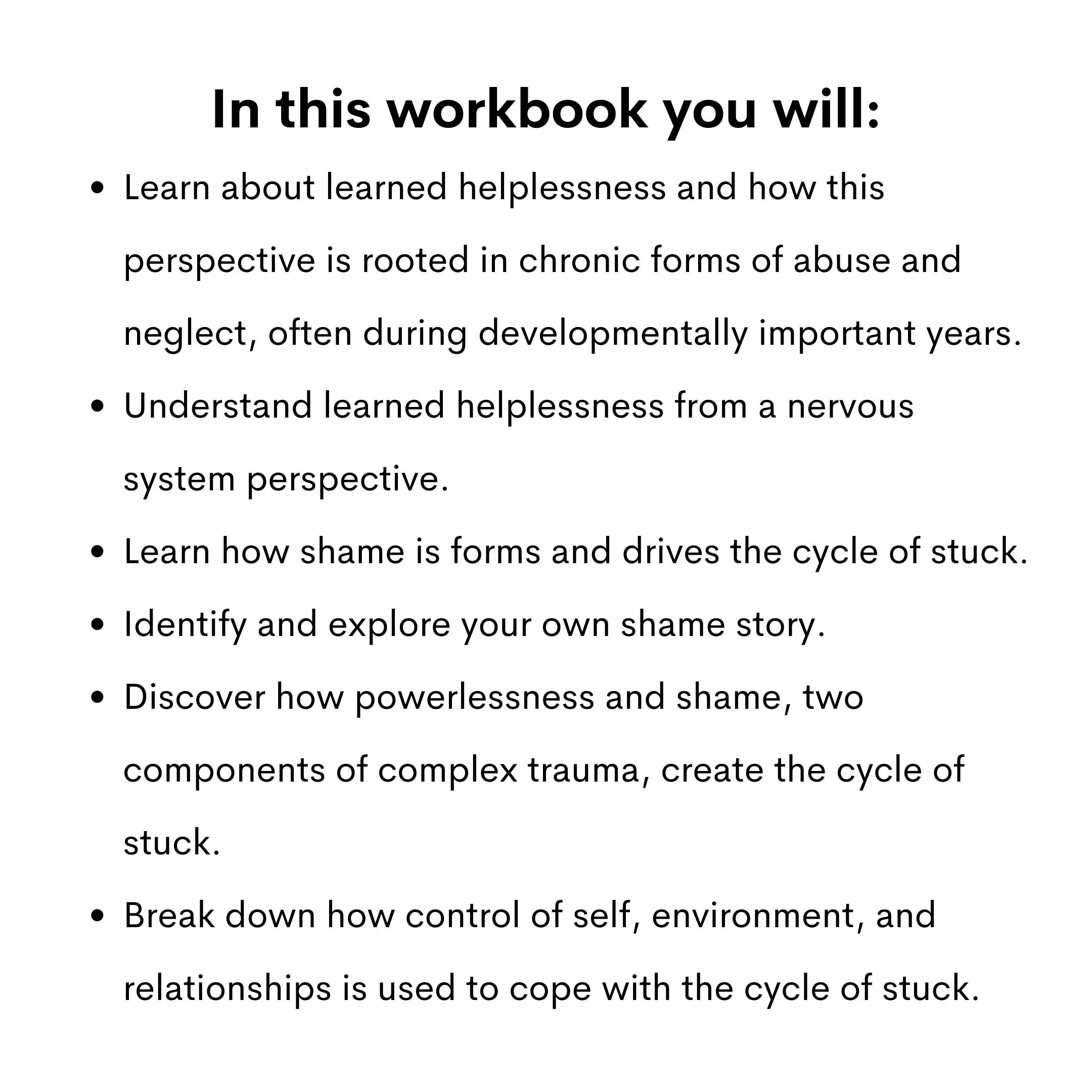 Breaking Free From the Cycle of Stuck Eworkbook: A Survivor's Guide to ...