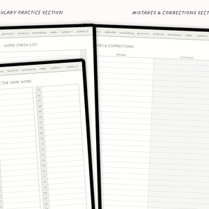 Language Learning Digital Planner, Hyperlinked Language Study Notebook ...