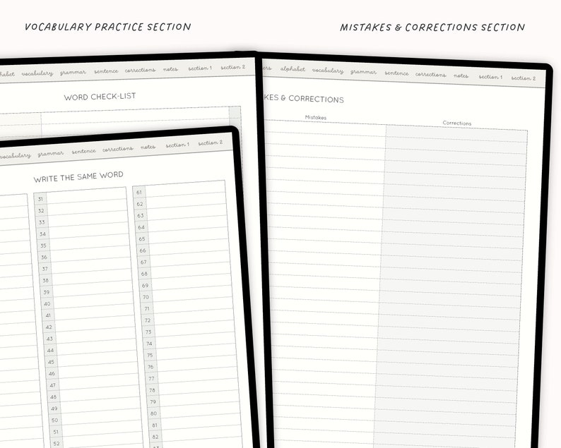 Language Learning Digital Planner Hyperlinked Language Study - Etsy